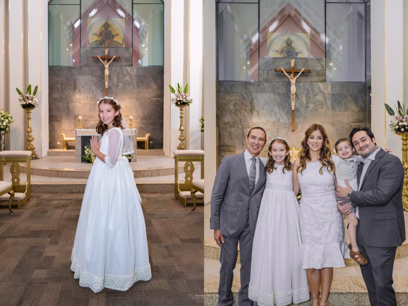 Jackie - primera comunión en Parr. Santa Engracia